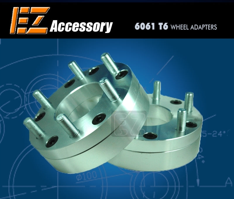 Wheel Adapter 5 Lug 4.75" To 6 Lug 5.5 Thickness 2" (Pair) — EZAccessory